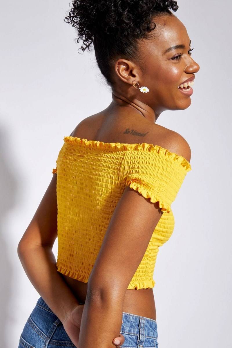 Blusa off shoulder crop - BONITAS